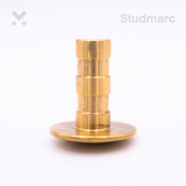 Low Dome Anti-Slip Brass Tactile Stud 25mm - Studmarc