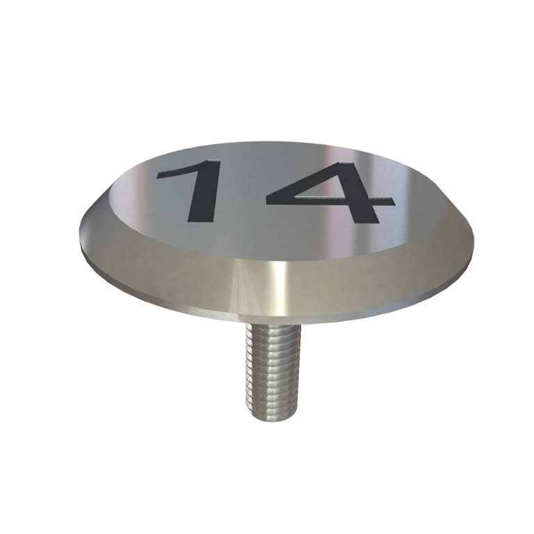 SS(316L) Plain Top Demarcation Stud 40mm - Studmarc