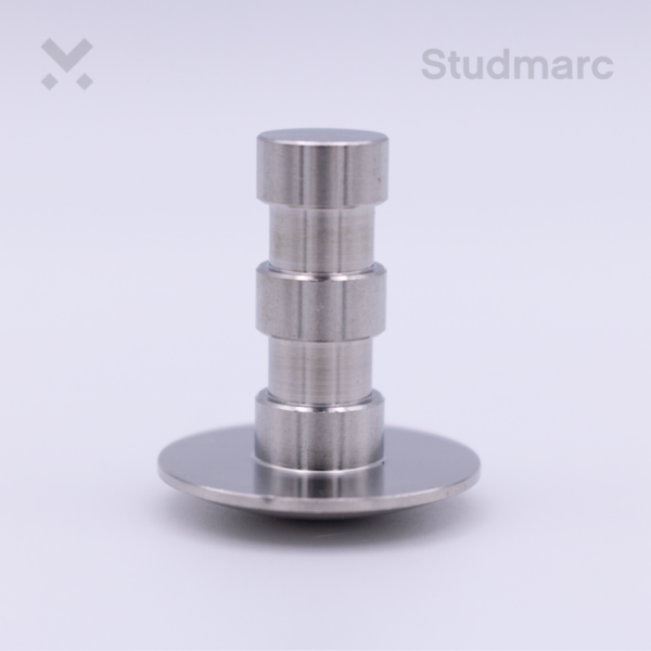 SS(316L) Plain Top Low Dome Tactile Stud 25mm - Studmarc